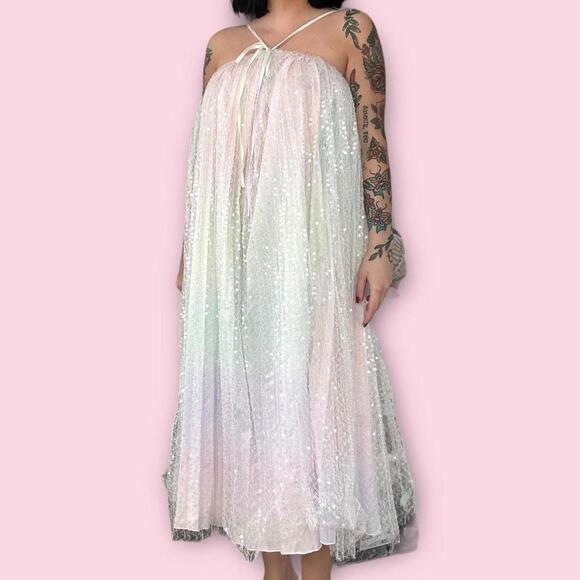 Dresses | Y2k Pastel Rainbow Sequin Flowey Aaa8 | Poshmark